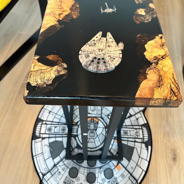 STAR WARS Resin Coffee Table, Epoxy Resin Table, Live Edge Epoxy Coffee ...