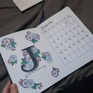 30 Day Mood Mandala Tracker Planner Sticker Bullet Journal | Etsy