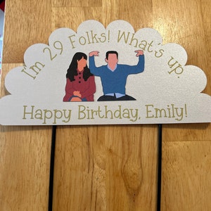 New Girl 29 TWENTY NINE PNG Schmidt Jessica Day Birthday Topper ...