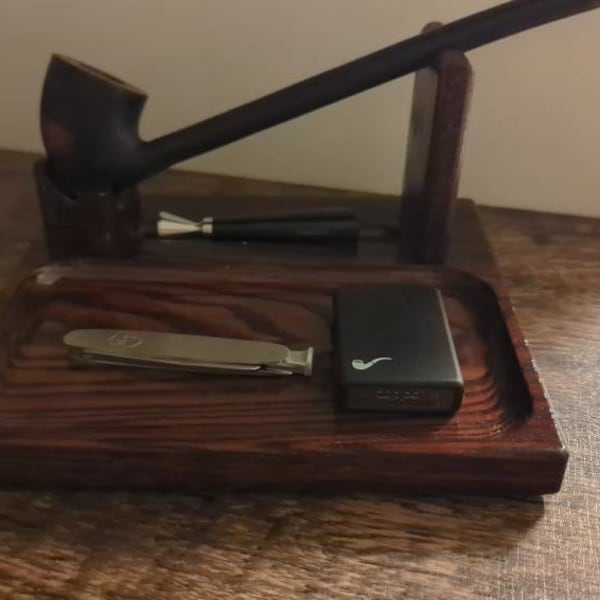 Tobacco Pipe Rack for 5 Smoking Pipes Pipe Stand Holder Made of Solid ...