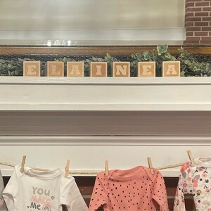Personalized Wooden Blocks Name Blocks Alphabet Baby Name Nursery ...