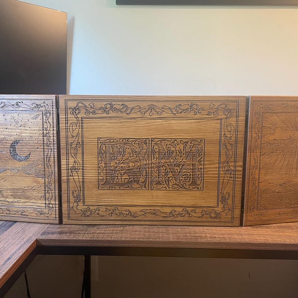Dungeon Master Screen | Wooden RPG Screen Gift | Dnd Gift | Table Top ...