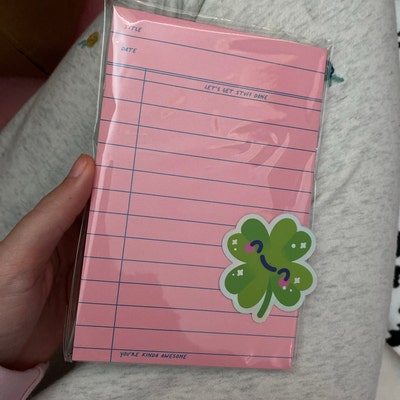 Small Library Card Notepad 4x6 Notepad Book Notepad Aesthetic Notepad ...