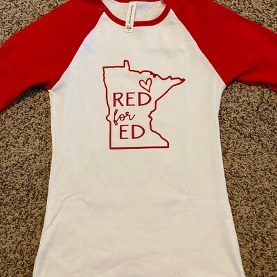 CUSTOMIZE Your State, Red for Ed T-shirt, I Wear Red for Ed Shirt ...