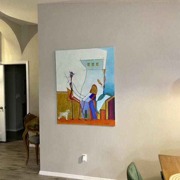 Music Abstract Art Painting, Original Art, Violin Art Singing ...