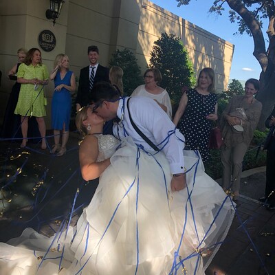 100 Hand Rolled Wedding Ceremony / Reception Exit Sendoff Streamers ...