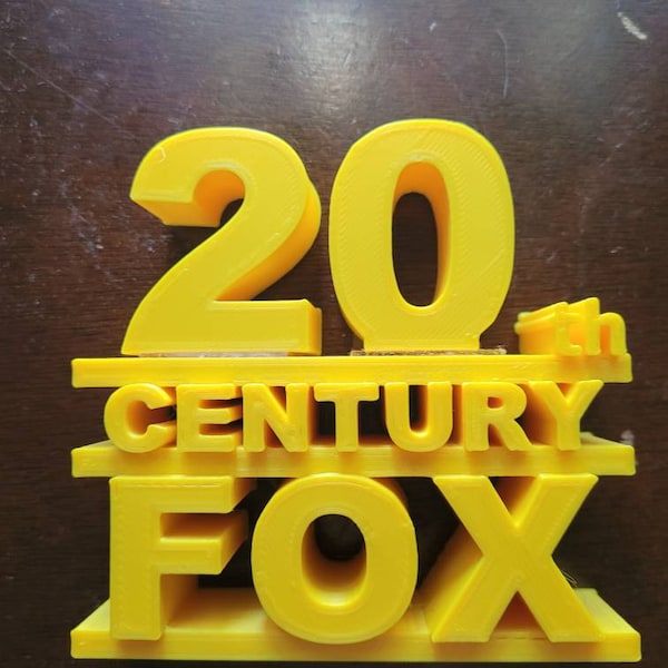 LEF Logo 20th Century Fox Style Logo | 3d Printed PLA Plastic - Warner Bro Kids Gift - Etsy