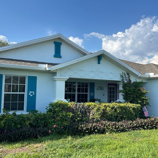 Exterior Shutter With Mid Century Modern MCM Starburst Cutout ...