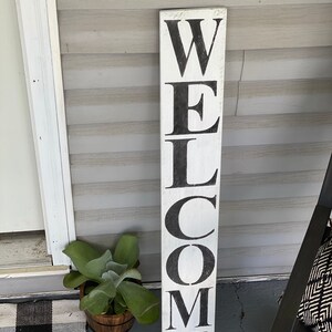 Vertical Welcome Sign Front Door Signs Country Decor - Etsy