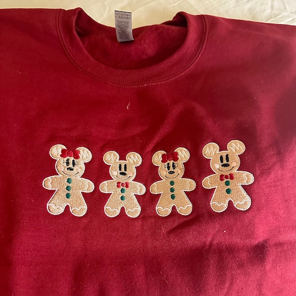 Mickey and Minnie Gingerbread Sweater - Disney Christmas Sweater ...