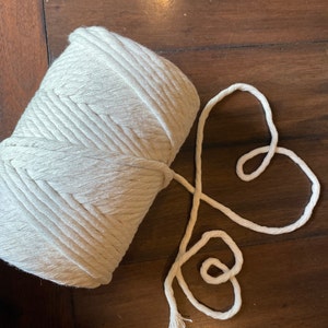 BLACK macrame cord 3mm macrame rope 3-ply twisted Macrame rope | Etsy