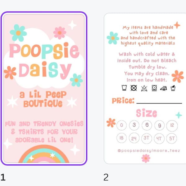 Holiday Printable Pink and Red Package Insert Card, Cute Christmas ...