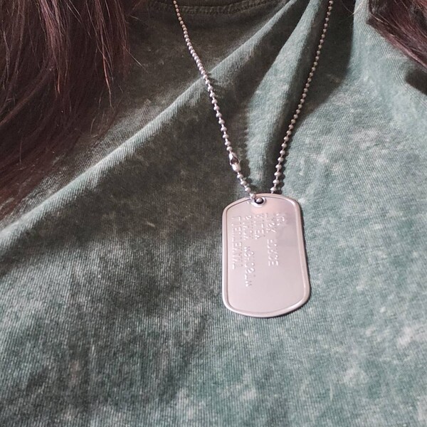 Simon 'ghost' Riley US Military Dog Tag Set With Personalised Text. - Etsy