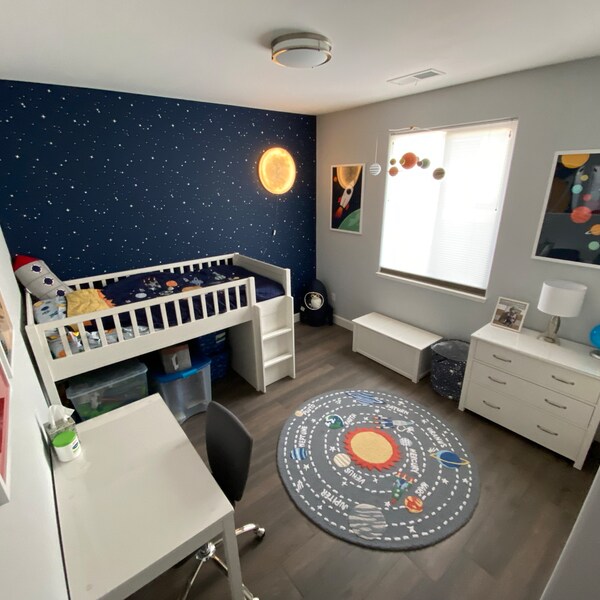 Space Art for Kids, Print Series of 4, Space Themed Decor, Printable ...