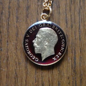 1944 George VI Farthing Gold Plated Coin Necklace | Etsy