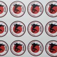 Glow Party Stickers, Neon, Glow Party Favors, Glow in the Dark Party ...