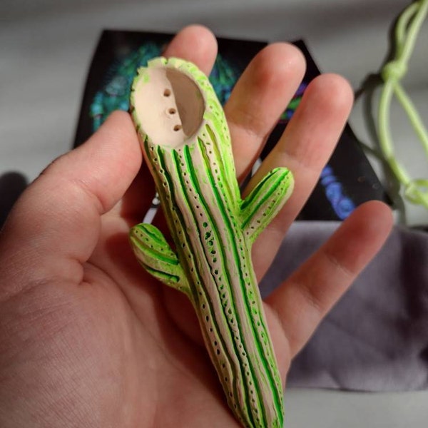 Handmade Art Ceramic Fantasy Creature Pipe Unique Clay Smoking Cute ...