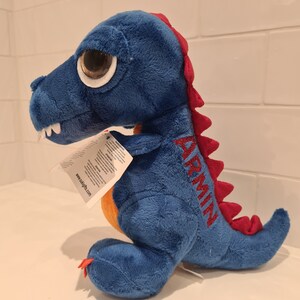 Personalised T-rex Dinosaur Soft Toy - Etsy