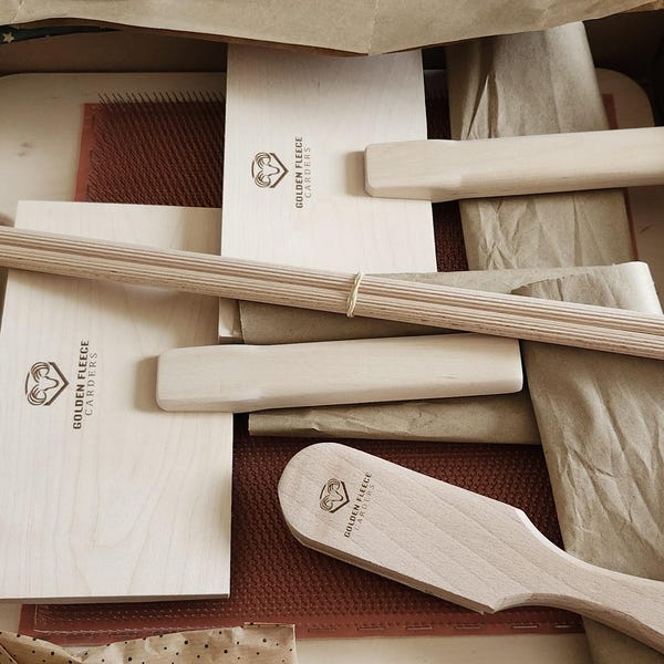 Carding, Blending Wool and Other Fibers: Hand Carders & Blending Board ...