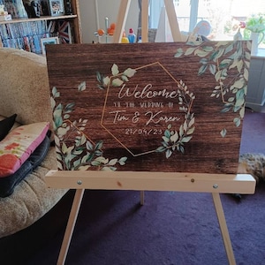 Wedding Table Sign Rustic Wedding Decor Gift and Card Sign - Etsy