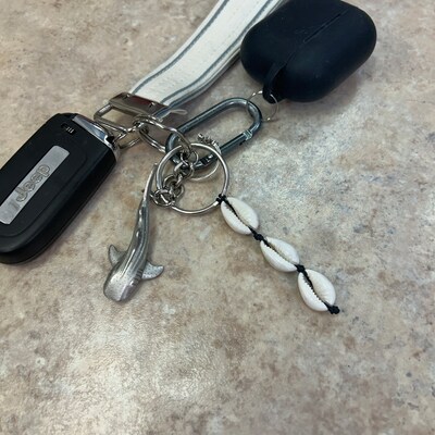 Cowrie Shell Keychain/shell Keychain/puka Shell Keychain/summer ...