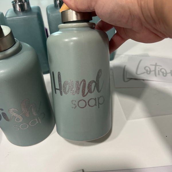 Soap Bottle Stickers. Dish Soap Decal. Hand Soap Decal. Wash Your Hands ...