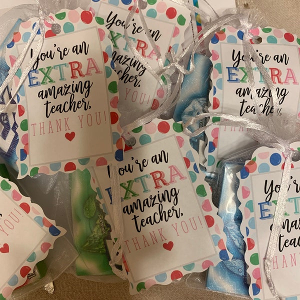 Teacher Appreciation Printable Tag | Gum Tags | Extra Tags | Extra ...