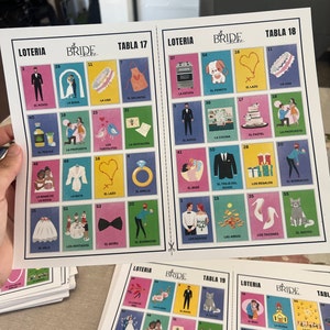 Loteria Despedida De Soltera En Español, Bridal Shower Bingo, Juegos ...
