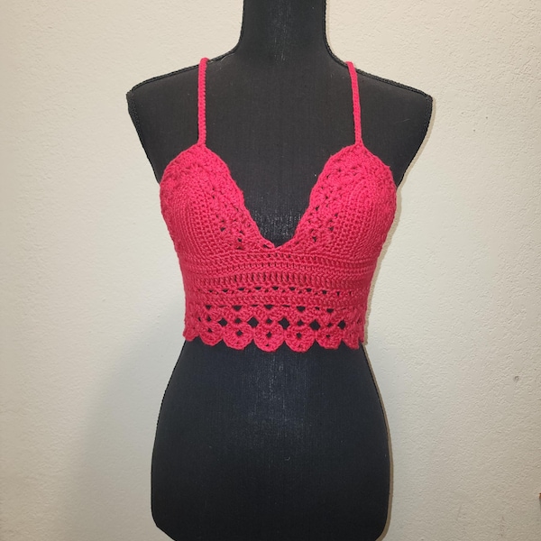 CROCHET PATTERN - Coachella Inspired Boho Crochet Halter Top by ...
