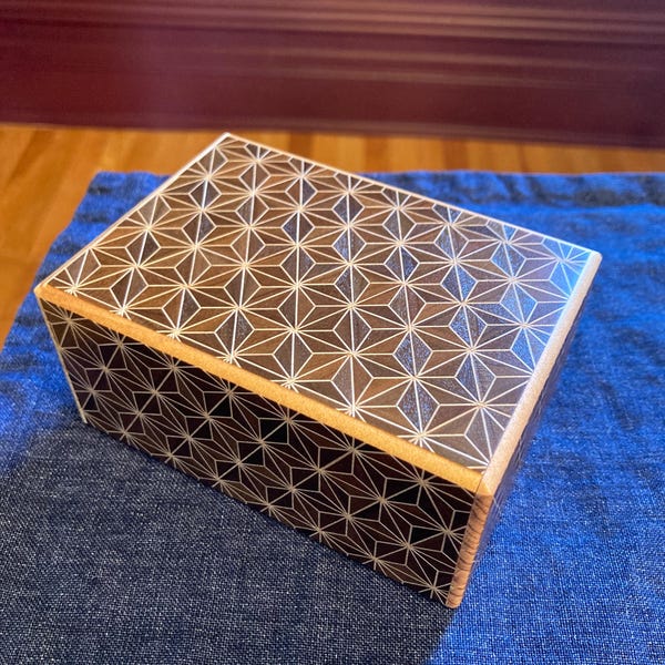 Japanese Puzzle Box Karakuri Fake Box, Wood Puzzle Box, Wooden Brain ...