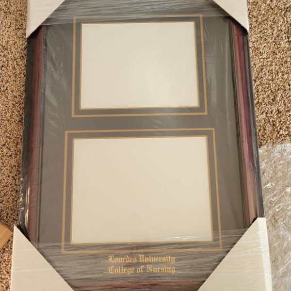 Double Diploma Frame BLG. RC-V 8x6,11x8.5,11x14,8x10,5x7,7x9,9x12,10x13 ...
