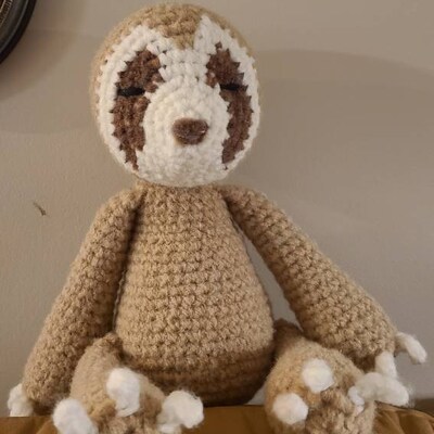 Winston the Sloth Low Sew Crochet Pattern / Amigurumi PDF File - Etsy
