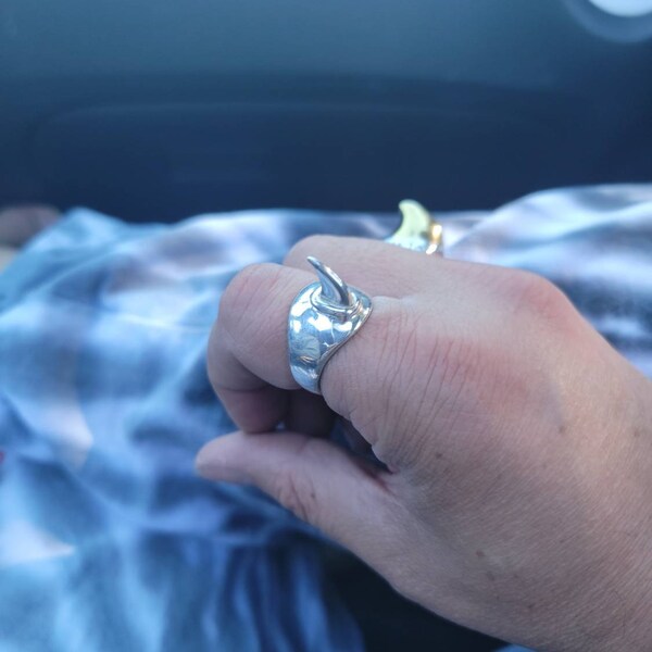 Claw Ring, Sterling Silver Claw Ring, Cat Claw Ring, Spiked Ring ...