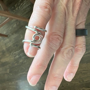 Sterling Silver Spiral Splint Ring Spiral Splint Ring Thumb Splint Ring ...