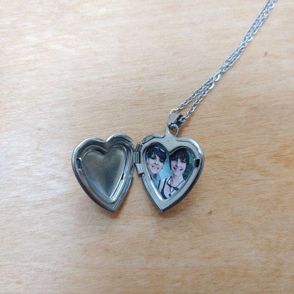 Gold Personalized Envelope Locket Necklace Secret Message Necklace ...