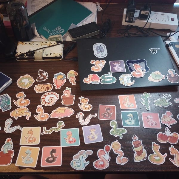 Cute Snail Stickers Pack | Snail Stickers | Kawaii Snail Sticker ...