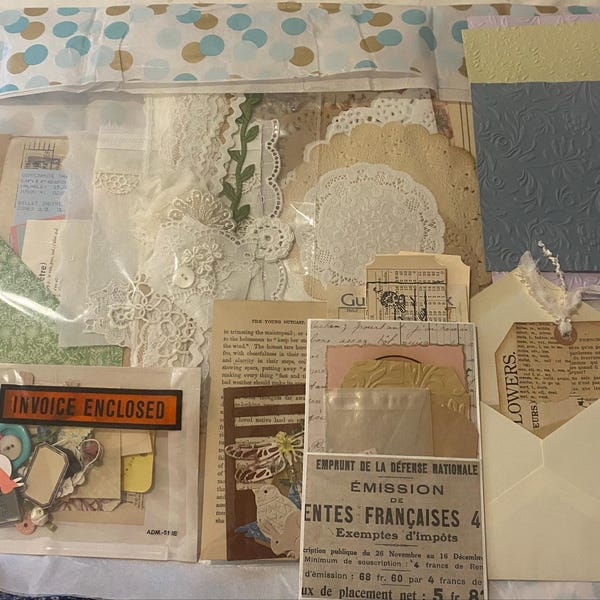 Fabric Flips, Belly Bands and Lace Bundle for Junk Journals - Etsy