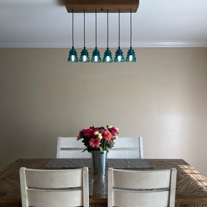 Log Cabin Chandelier Farmhouse Light Rustic Barn Pole Old Barn - Etsy