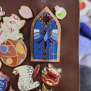 Stained Glass Magic Windows Enamel Pins Set - Etsy