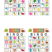 30 Circus Bingo Cards Printable Game, Circus Party Bingo Game Boards ...