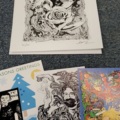 Original Ink Drawing Big Something 2024 Headspace Tour Signed Drawing ...