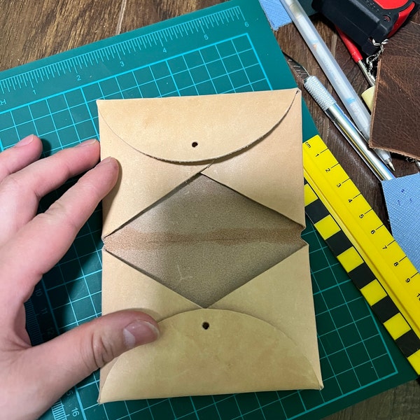 Card Holder Pattern PDF, DIY Leather Card Case, Credit Card Wallet ...