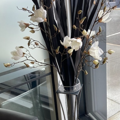 40 Black Cacho Palm Grass/branches/centerpiece Decor/ Winter Wonderland ...