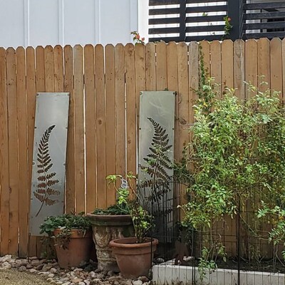 Outdoor Privacy Screen, Flying Bird Metal Wall Art, Crane, Heron Yard ...
