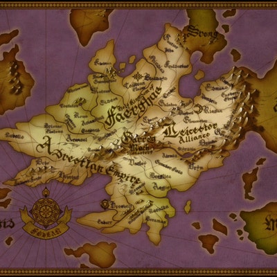 The Legend of Heroes: Trails of Cold Steel Map of Zemuria - Etsy