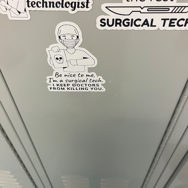 Surgical Tech Gift, Stickers, Magnets for Scrub Tech - Graduation ...