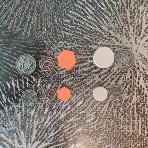 Gold Metal Coins, 25mm, of Value 5 for Board Games, Role Playing Games ...