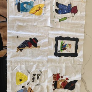 Sunbonnet Overall Bill Machine Embroidery Applique Design,4 Sizes,8 ...