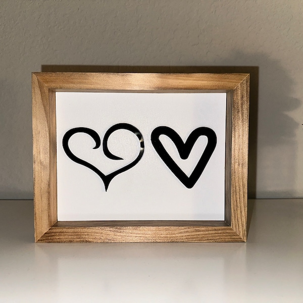 3D Hand-drawn Heart Sign | Custom Hand-drawn Sign | Custom Sign | Your ...