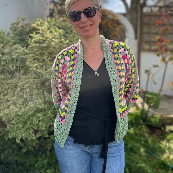 Crochet Hex Cardigan Pattern PDF INSTANT DOWNLOAD +video - Etsy